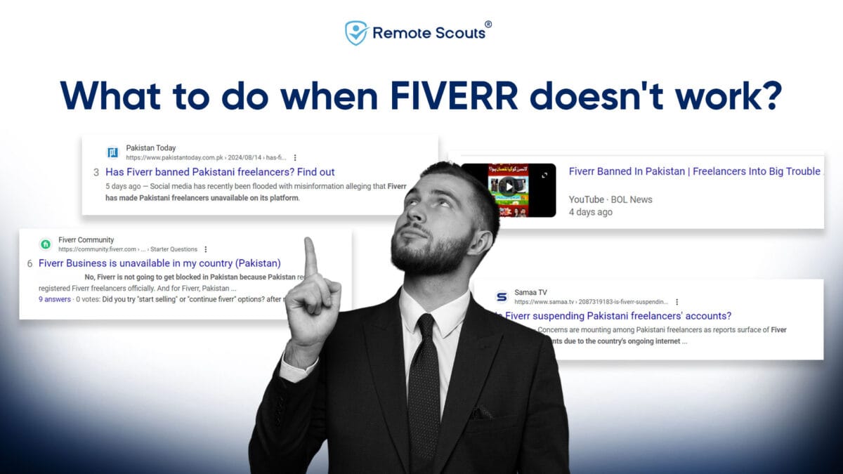 Fiverr Issues in Pakistan? Find Top Talent with Remote Scouts - Remote ...